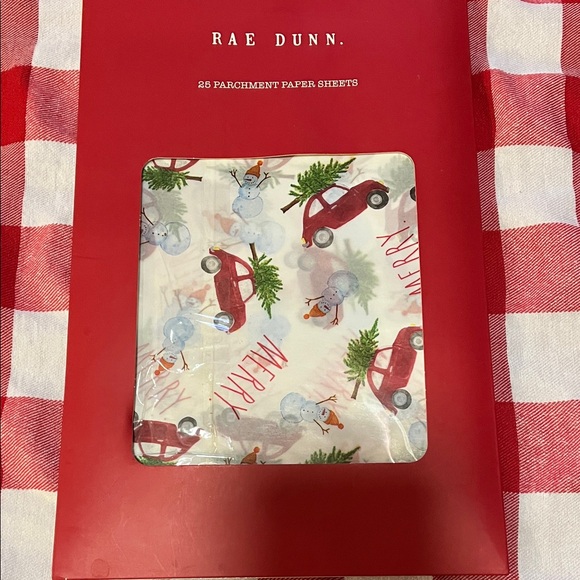Rae Dunn | Kitchen | Rae Dunn Red Parchment Paper Sheets With Holiday ...